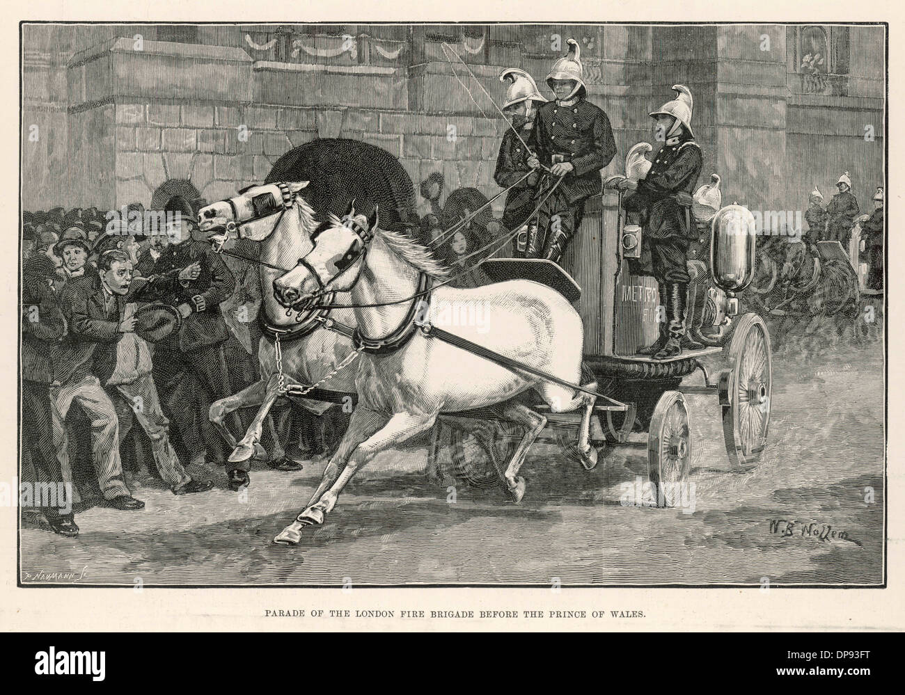 Horse drawn fire engine Banque de photographies et d’images à haute ...