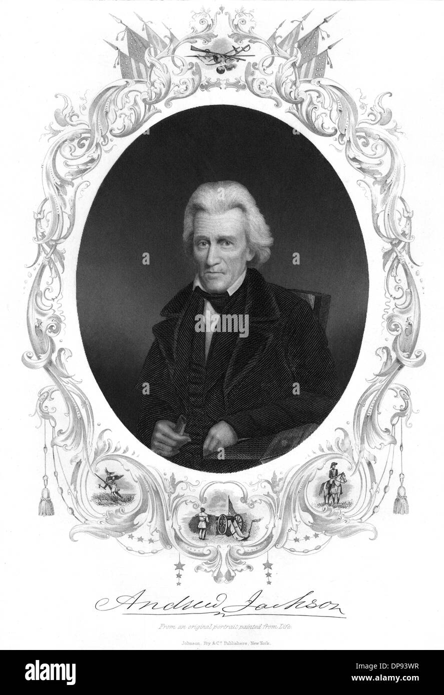 Andrew jackson portrait Banque d'image et photos - Alamy
