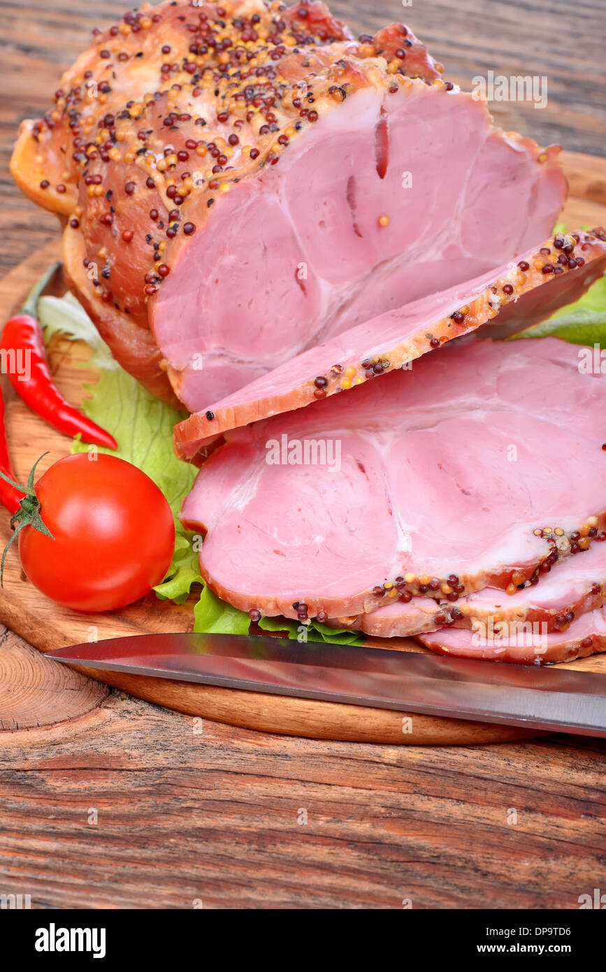 Viande de porc cuite au four Banque de photographies et d’images à ...