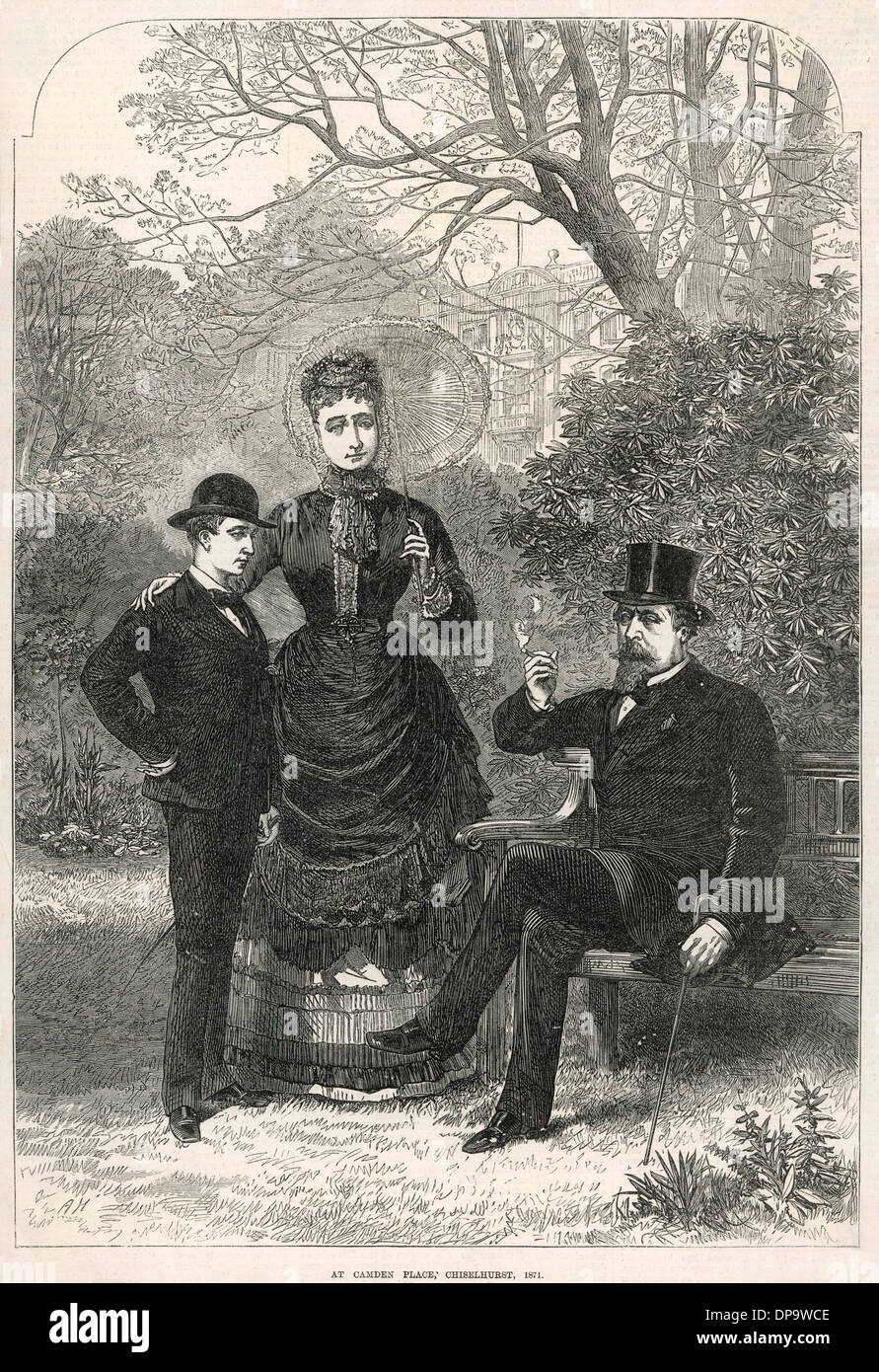 Louis napoleon iii his wife son Banque de photographies et d’images à ...