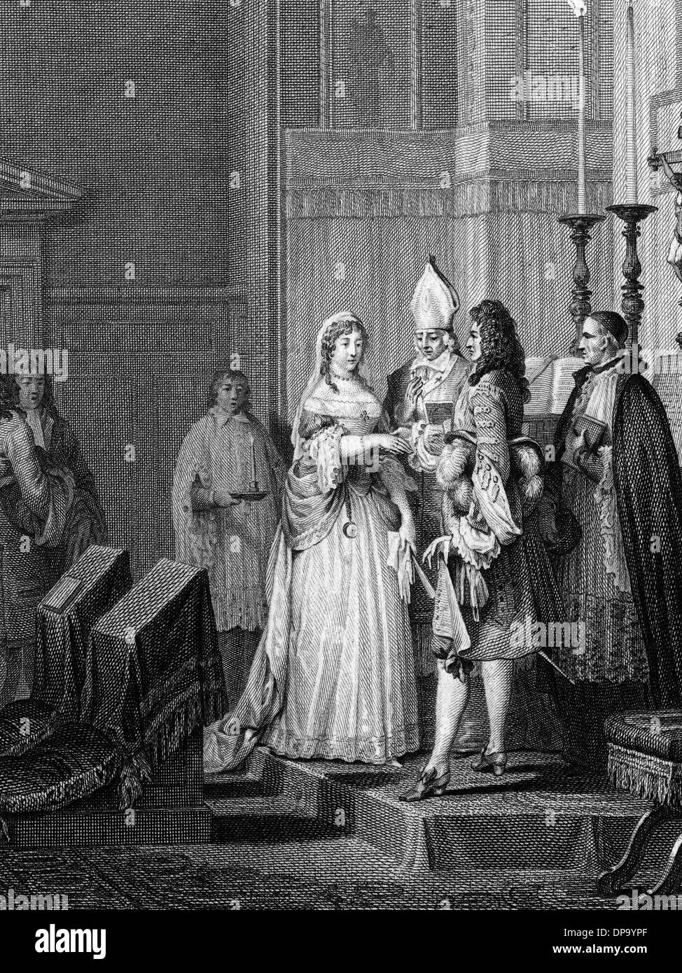 Mort de louis xiv Banque d'images noir et blanc - Alamy