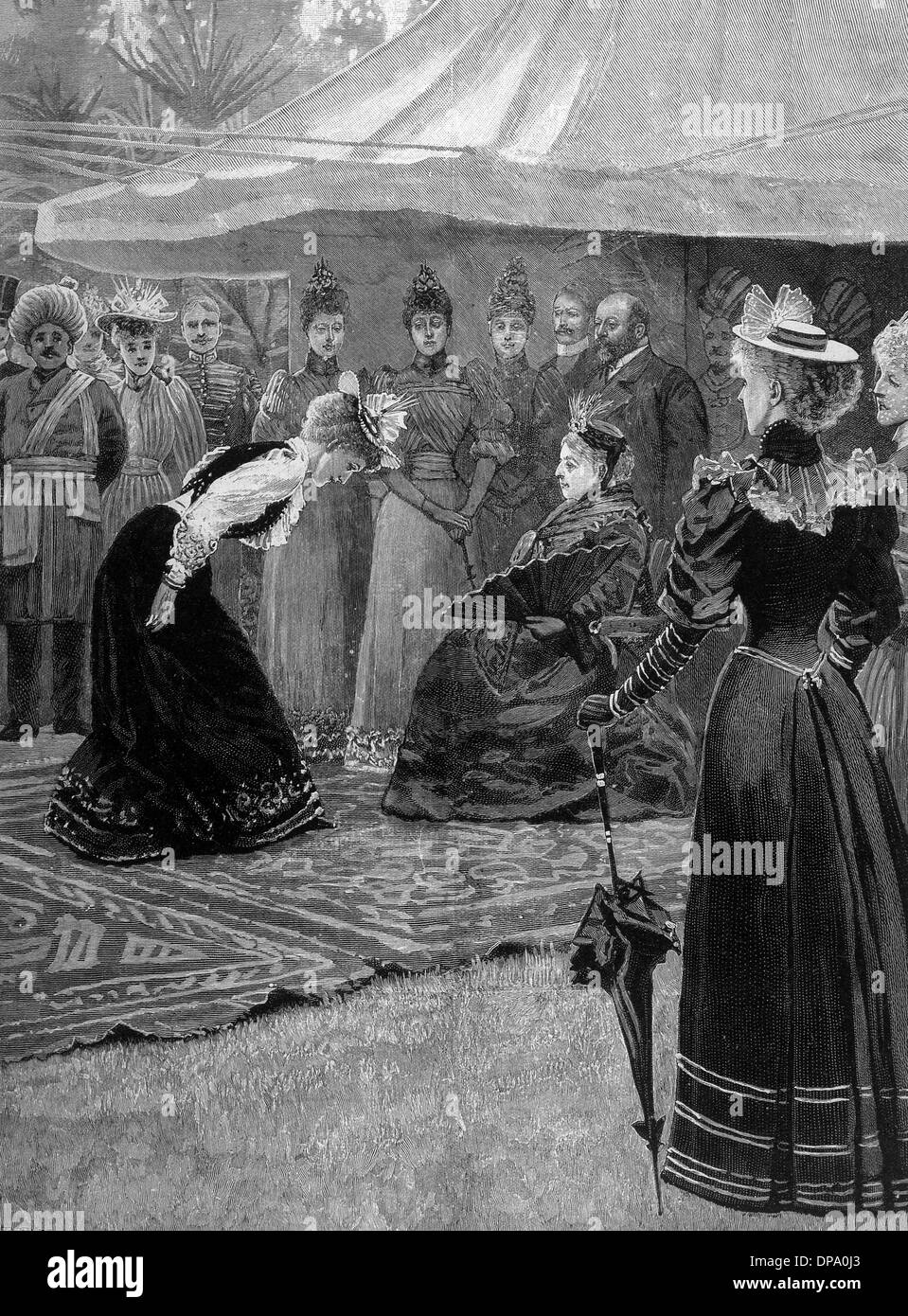 Royal garden party Banque d'images noir et blanc - Alamy