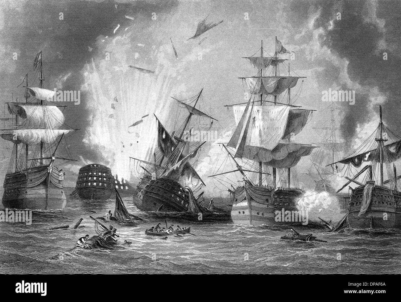 Bataille de Navarin 1827 Photo Stock - Alamy