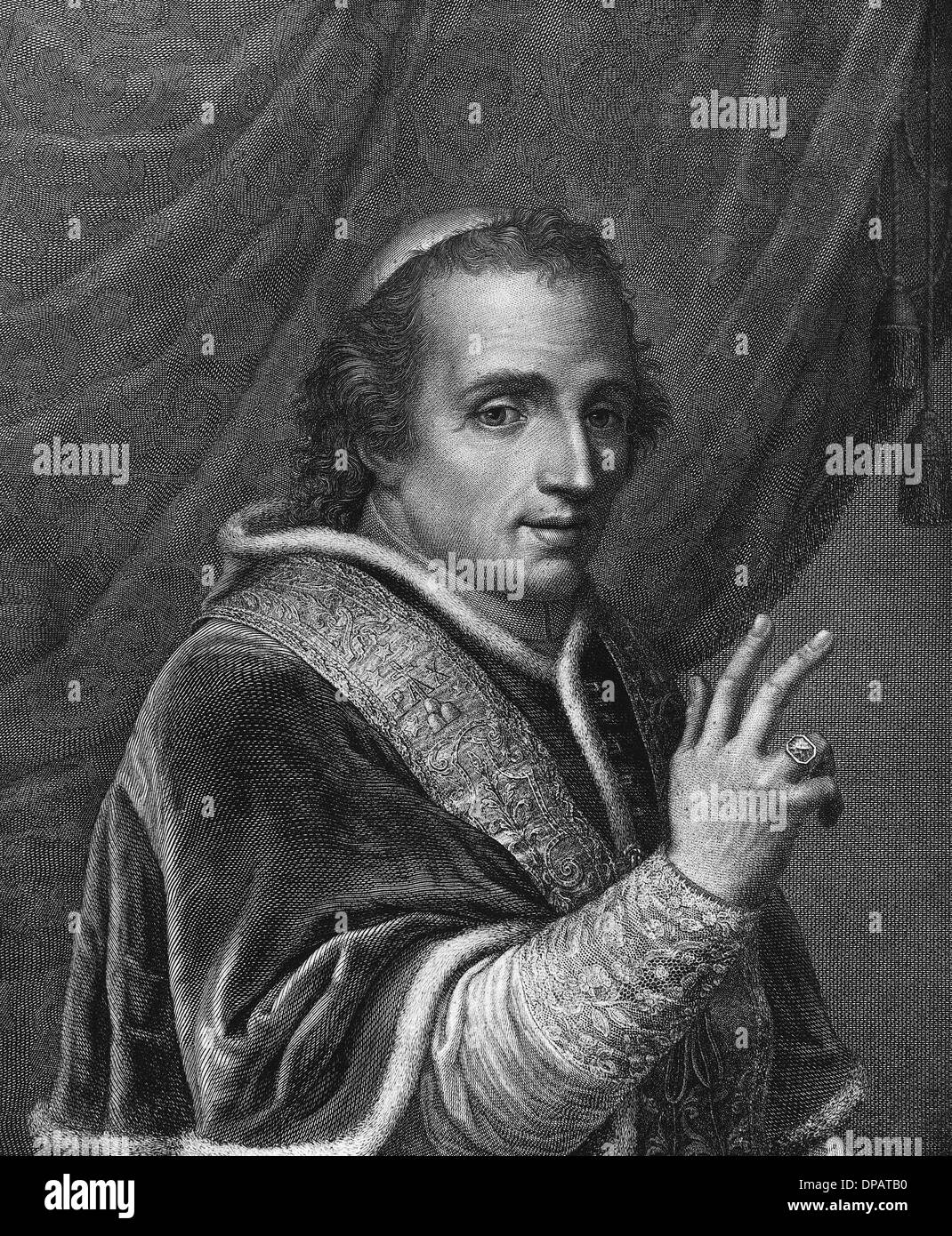 Le Pape Pie Vii Banque d'image et photos - Alamy
