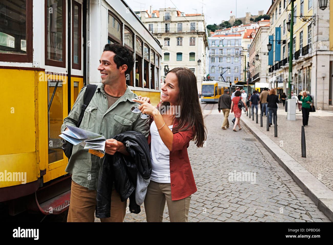 Lisbonne carte routiere Banque de photographies et d’images à haute ...