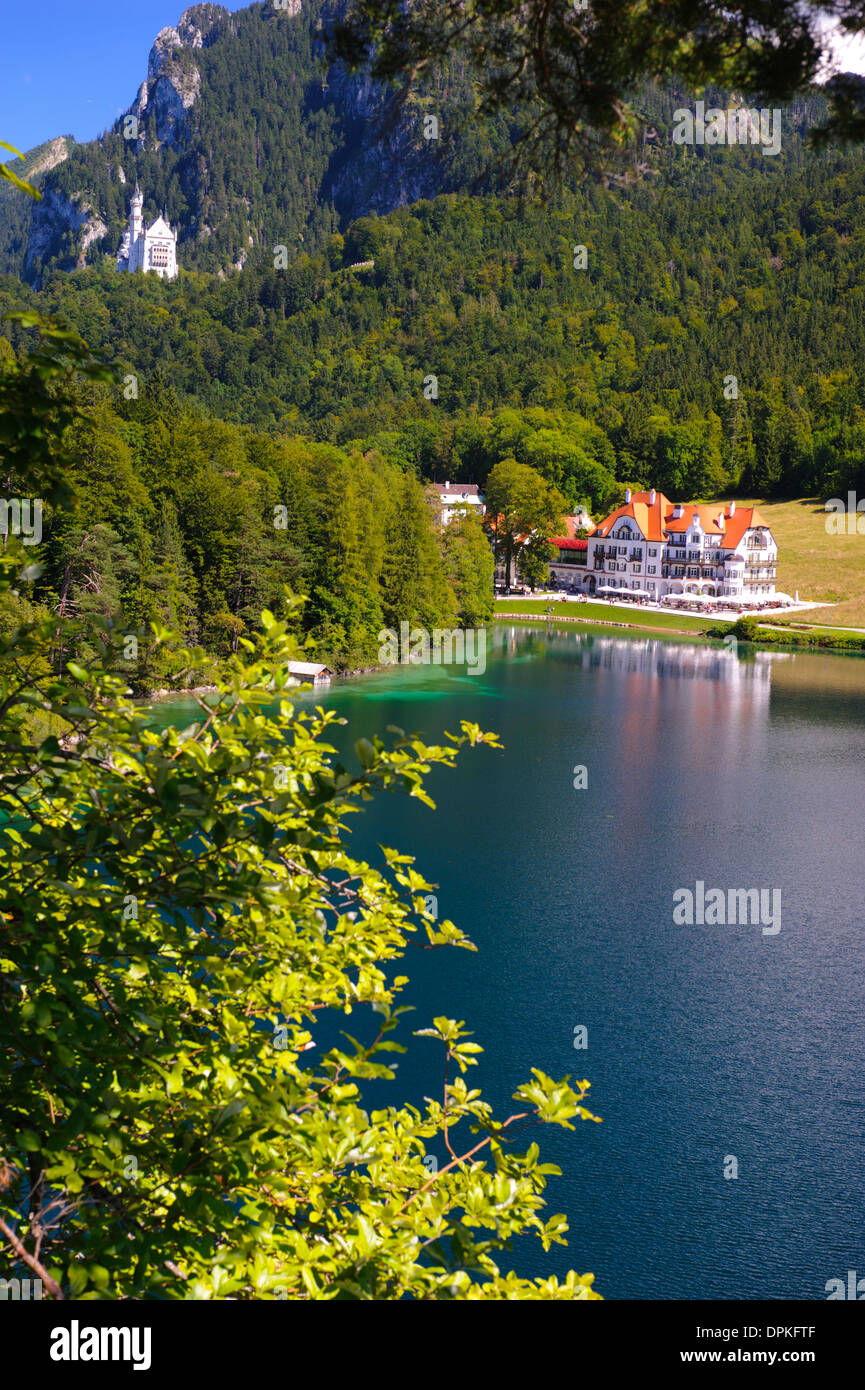 Neuschwanstein castle and lake alpsee Banque de photographies et d ...
