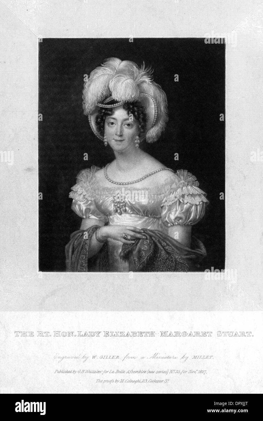 Lady margaret stuart Banque d'images noir et blanc - Alamy