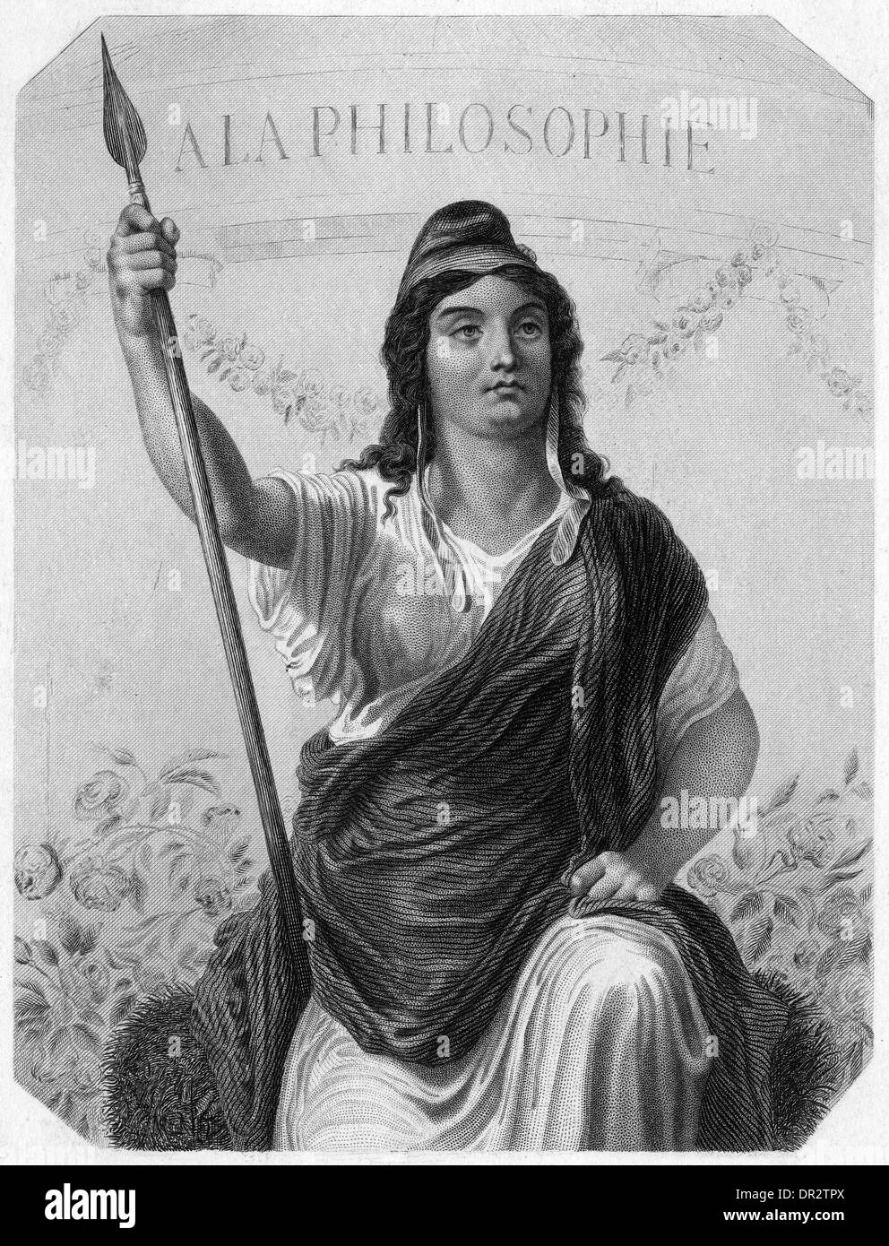 Deesse de la raison Banque d'images noir et blanc - Alamy