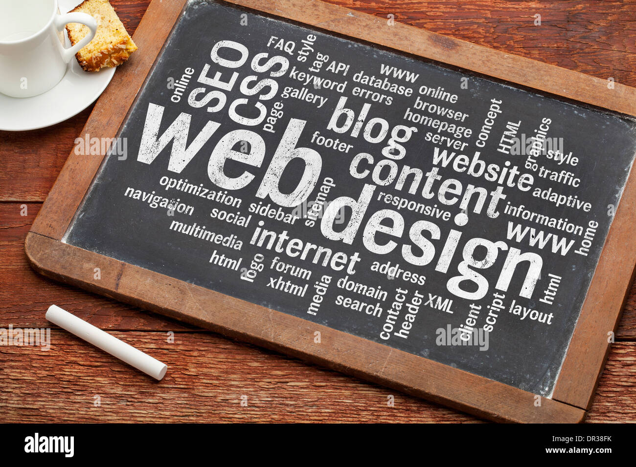 Word cloud html css related Banque de photographies et d’images à haute ...