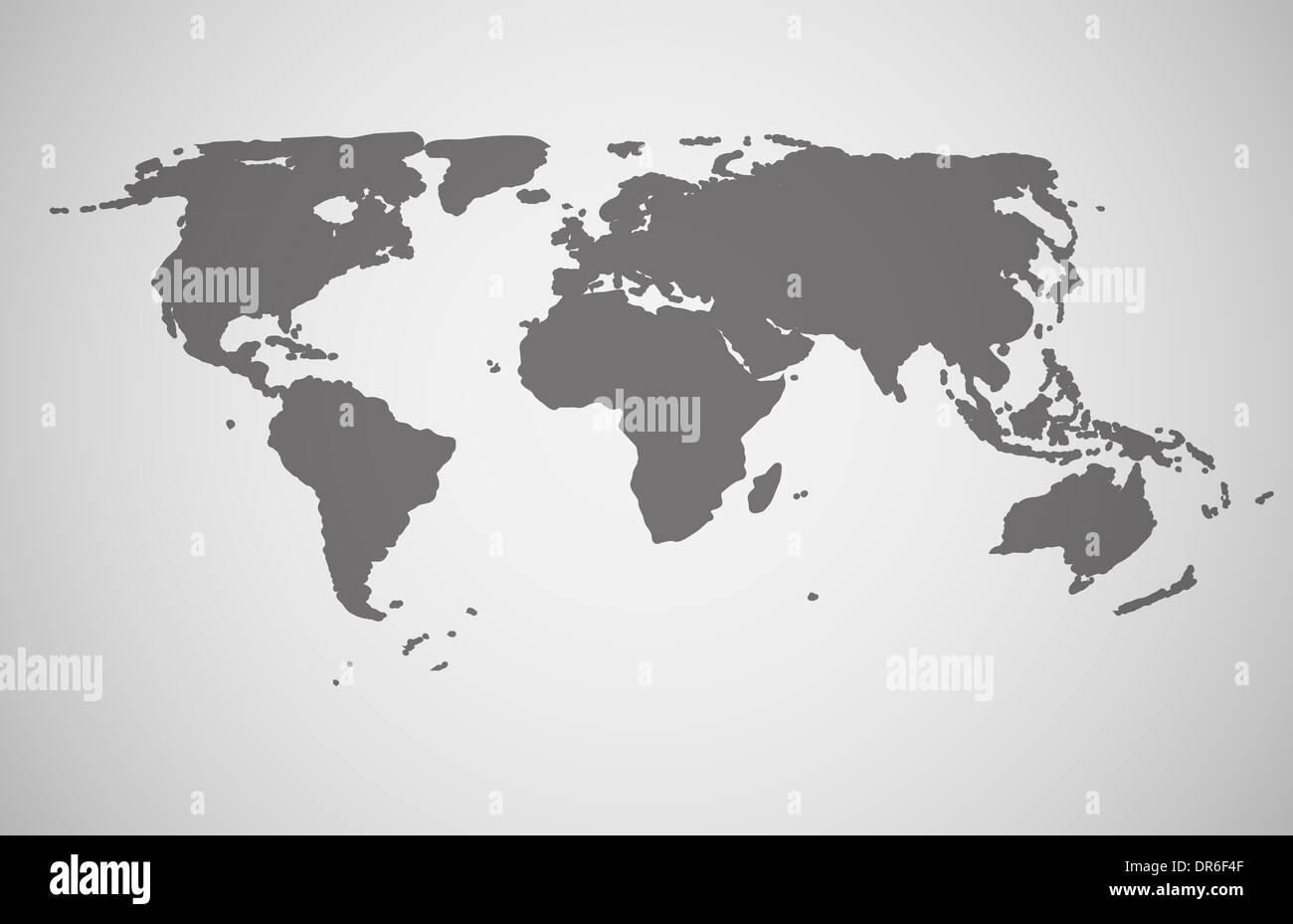 Carte du monde Vector Illustration Photo Stock - Alamy