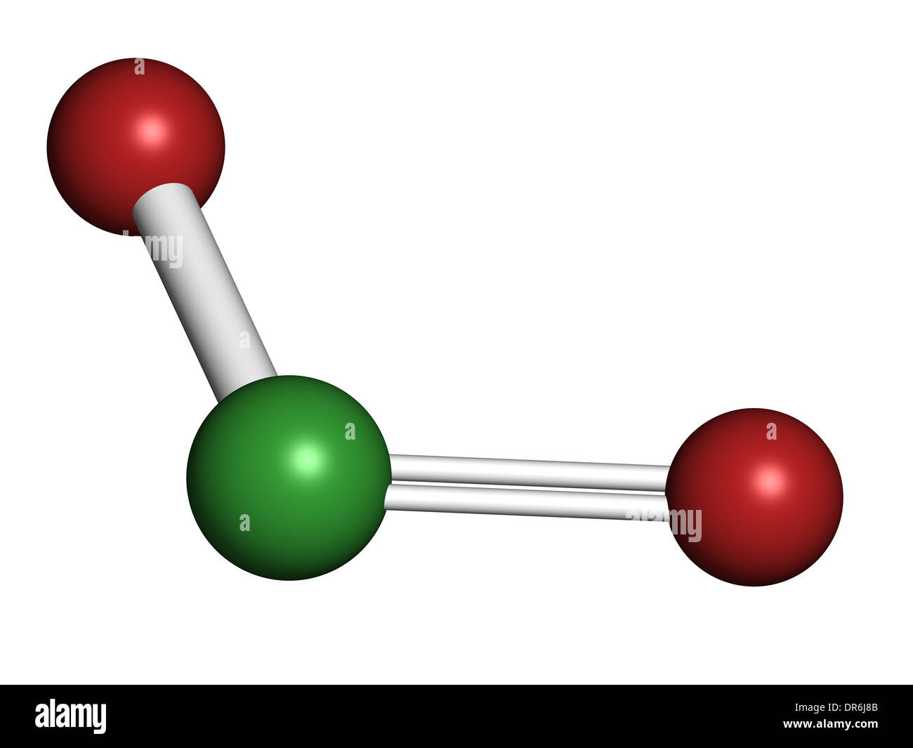 Le dioxyde de chlore (ClO2) molécule. Utilisés dans le blanchiment des ...