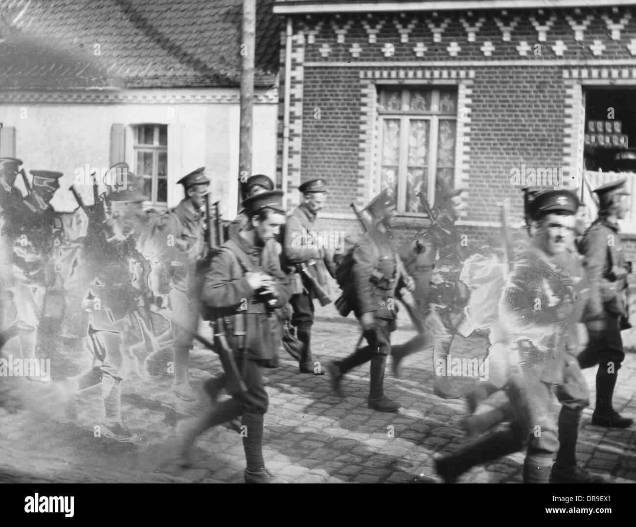 Wwi bataille de loos Banque d'images noir et blanc - Alamy