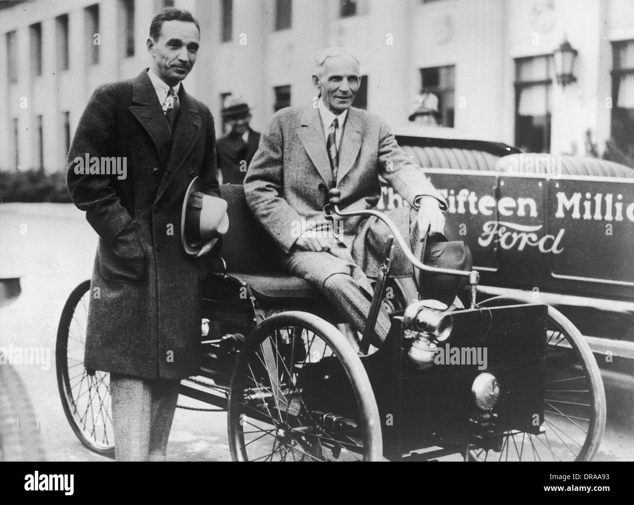 Henry Ford And His Son Edsel Banque d'image et photos - Alamy