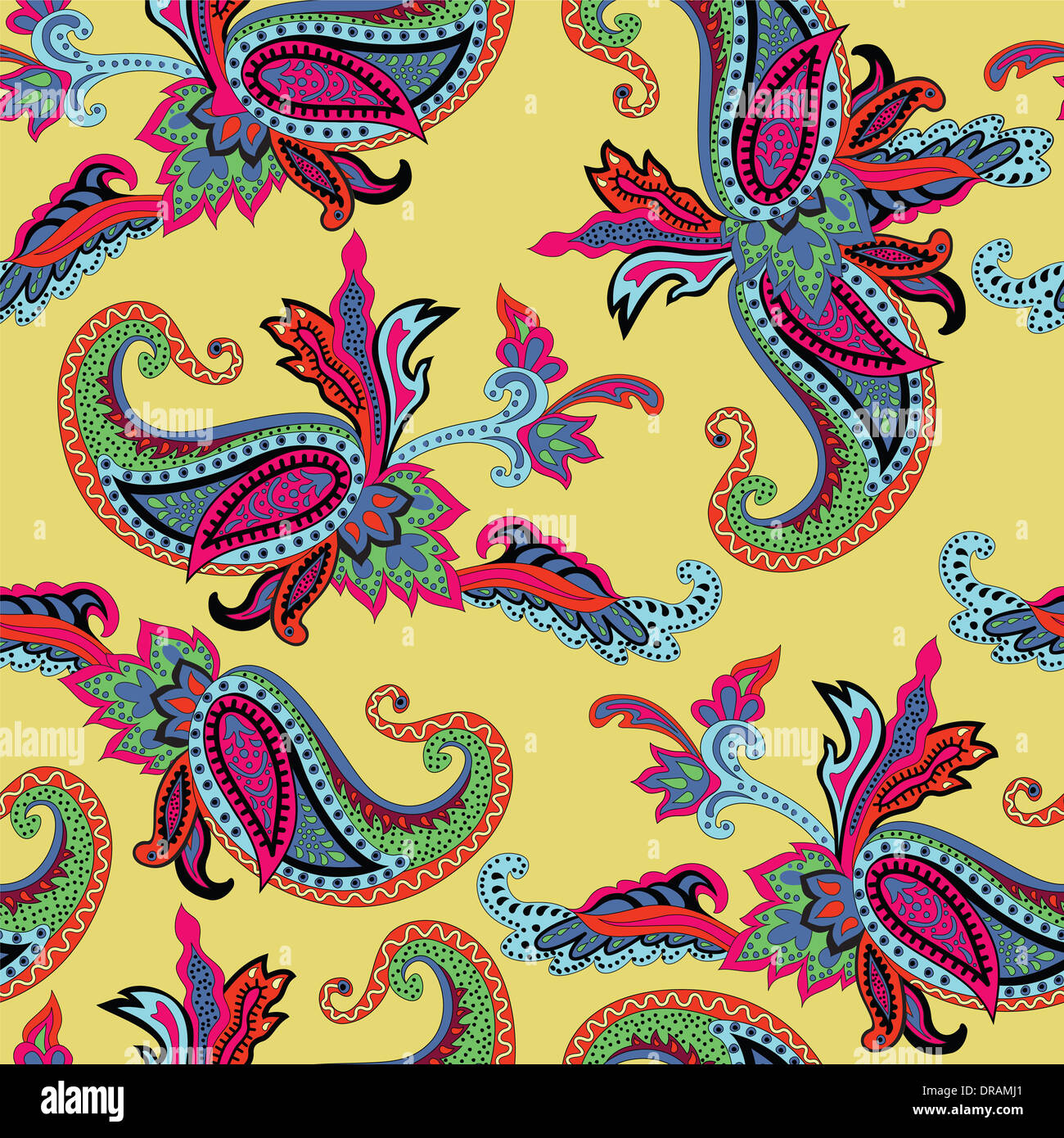 Paisley pattern background Banque de photographies et d’images à haute ...