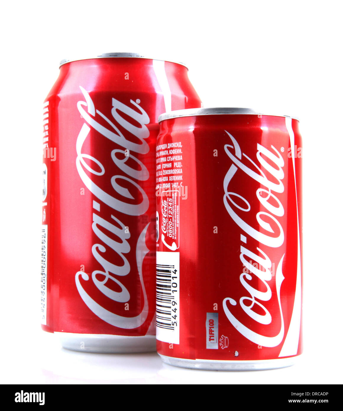 Sofia, Bulgarie - le 23 janvier 2014 : bouteille de Coca-Cola peut ...