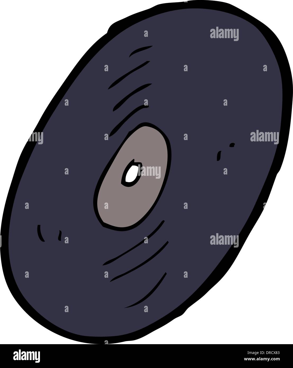 Cartoon vinyl record Banque d'images vectorielles - Alamy