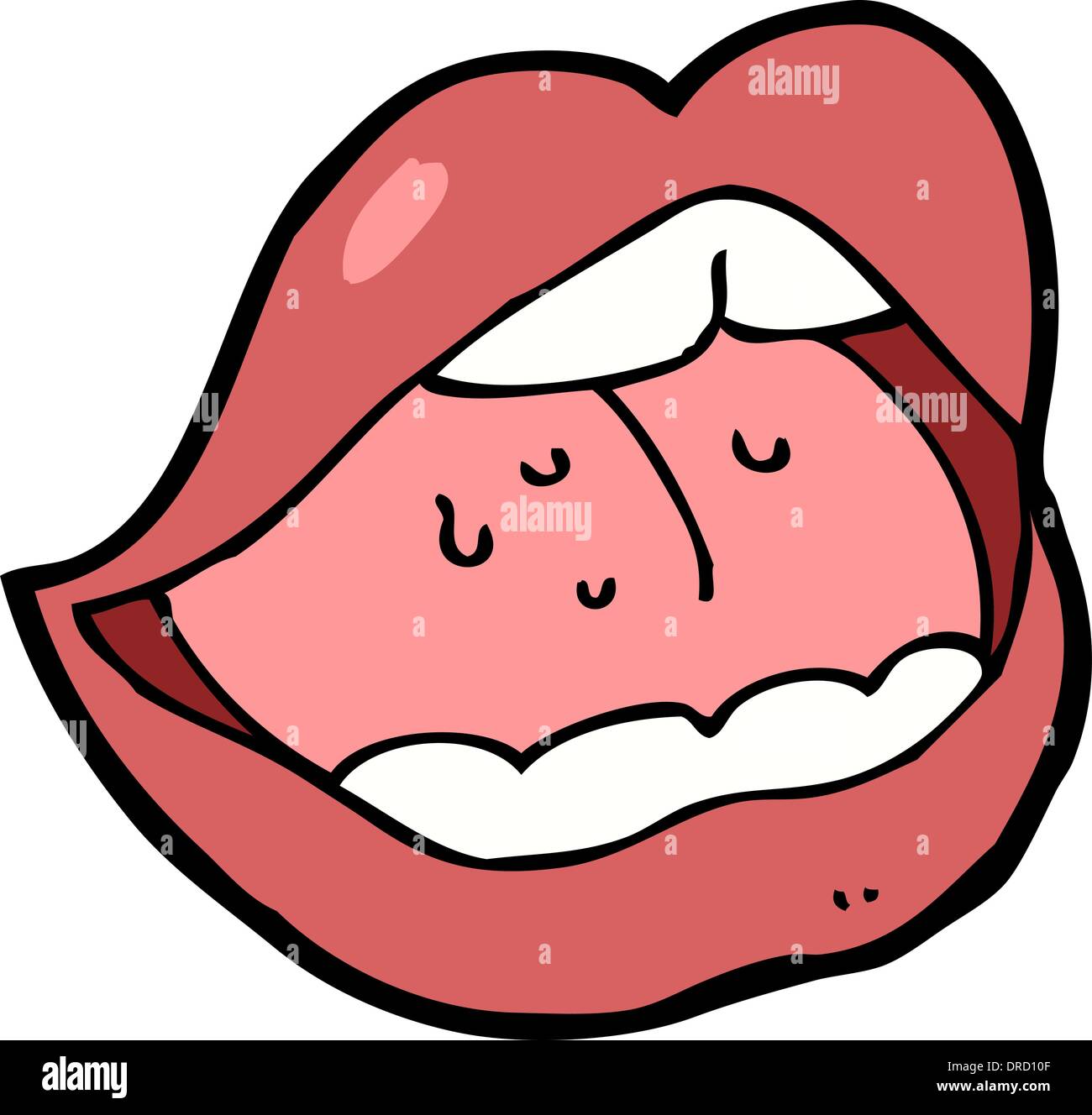 Bouche ouverte parler Banque d'images vectorielles - Alamy