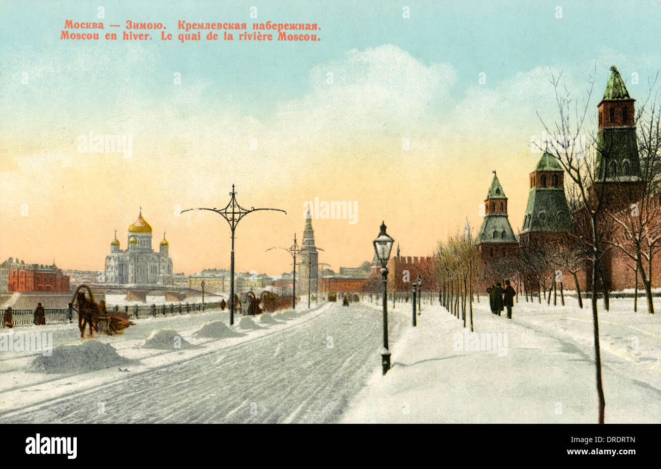 Chute de neige moscou Banque de photographies et d’images à haute ...