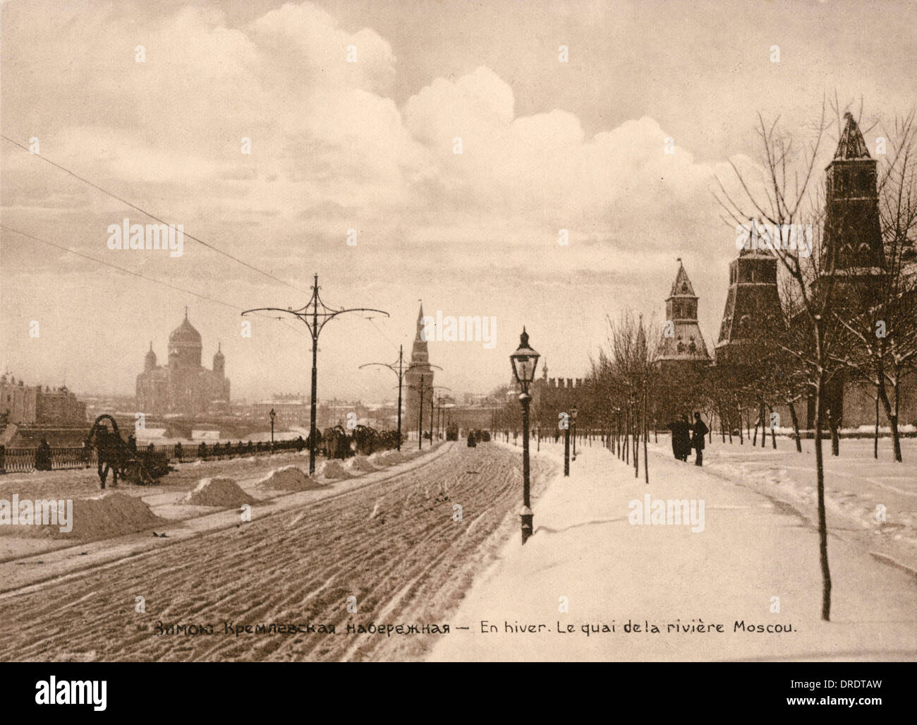 Chute de neige moscou Banque de photographies et d’images à haute ...