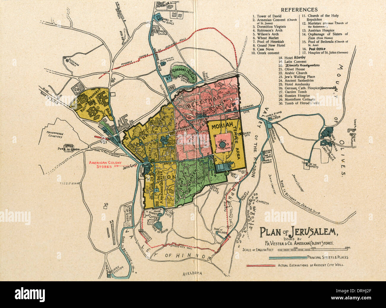 Plan De Jerusalem Banque d'image et photos - Alamy