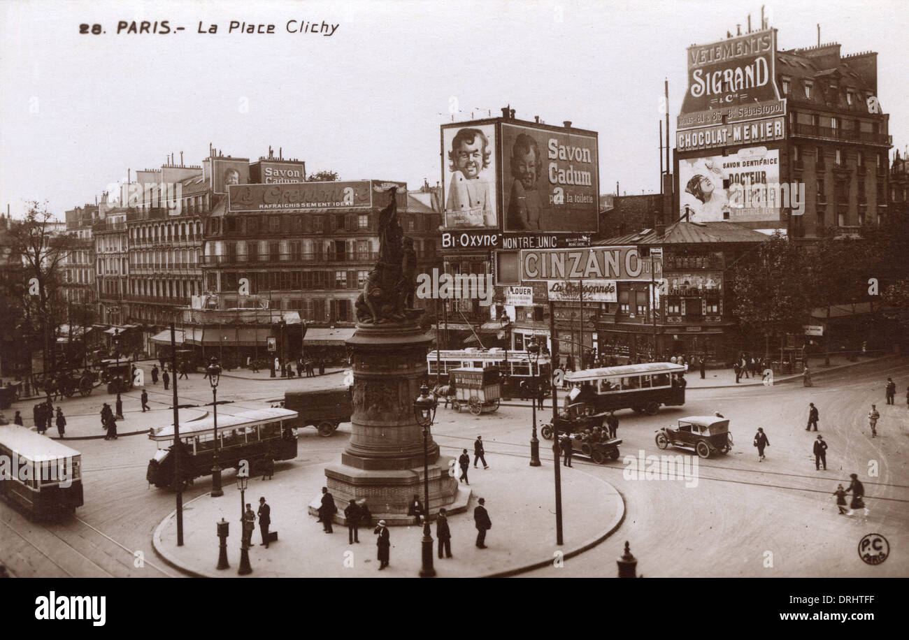 La place clichy paris france Banque de photographies et d’images à ...