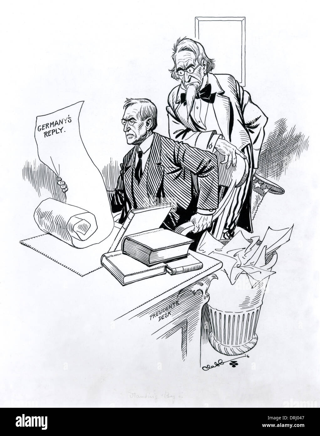 Woodrow wilson cartoon Banque de photographies et d’images à haute ...