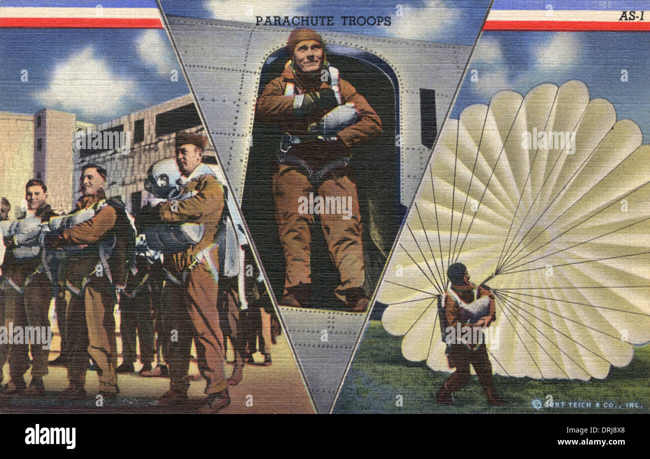 Parachutiste us ww2 Banque de photographies et d’images à haute ...