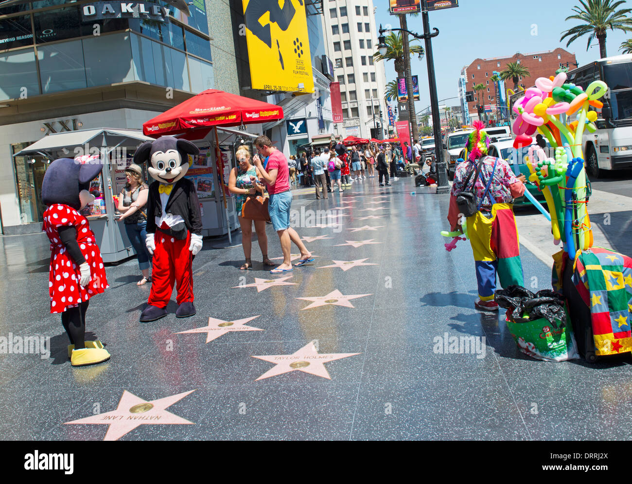 Hollywood boulevard Hollywood Los Angeles USA Photo Stock - Alamy
