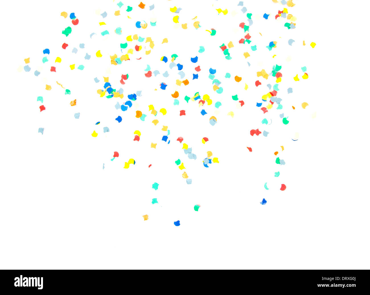 Confettis sur fond blanc Banque de photographies et d’images à haute ...