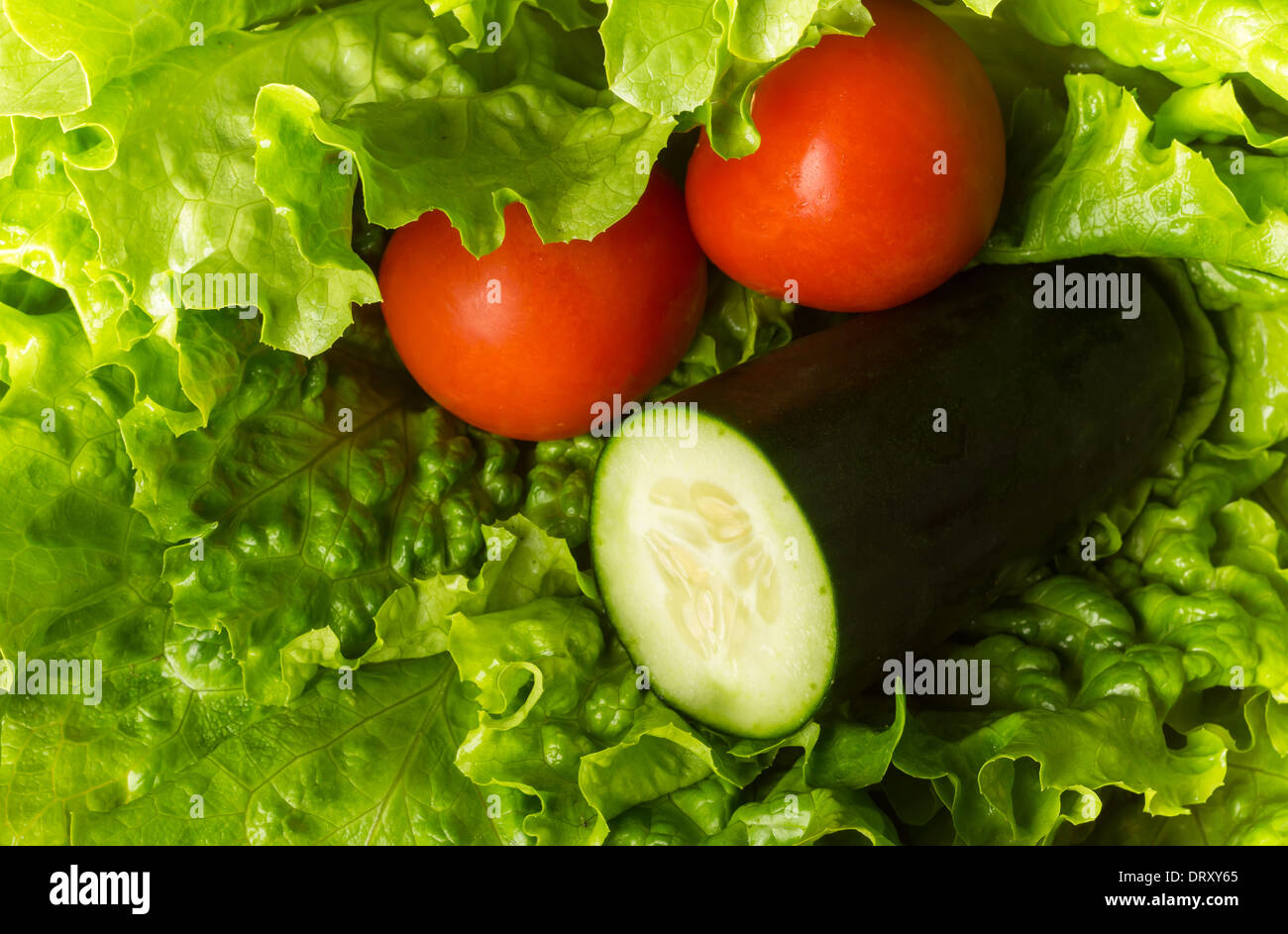 Salade tomate concombre Banque de photographies et d’images à haute ...