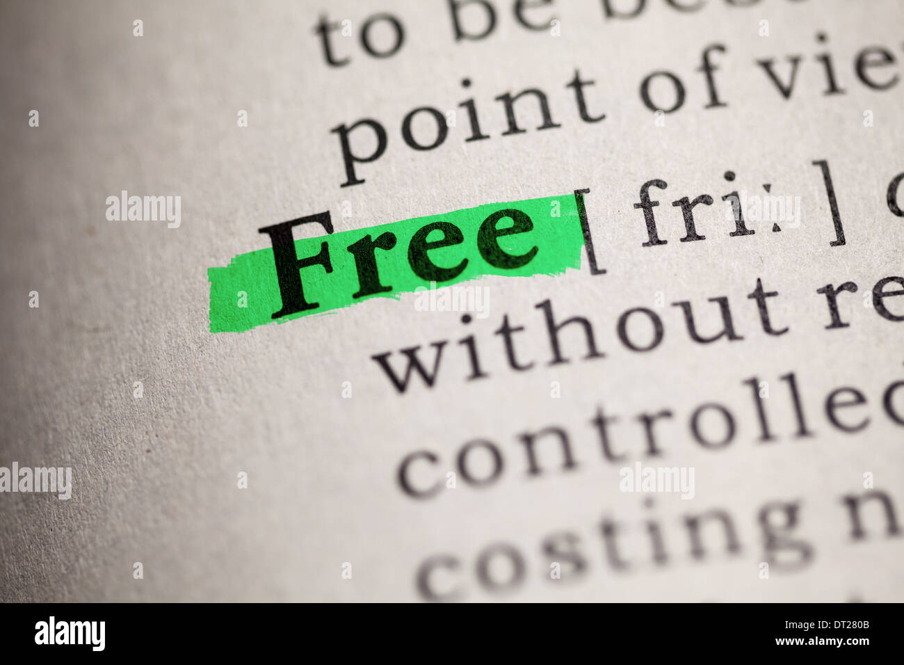 Le mot libre Banque de photographies et d’images à haute résolution - Alamy