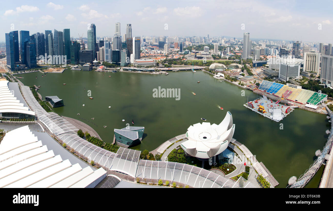 Marina bay sands singapore aerial Banque de photographies et d’images à ...