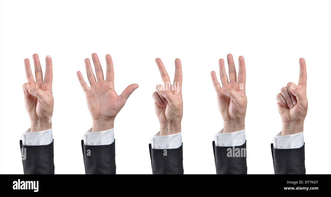 Plan d'action en cinq points Banque de photographies et d’images à ...