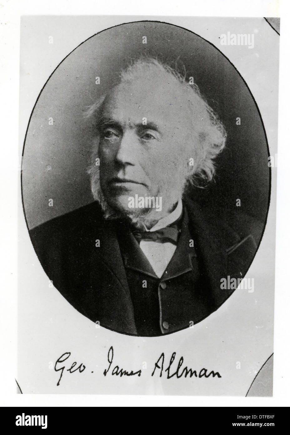 George James Allman (1812-1898) Photo Stock