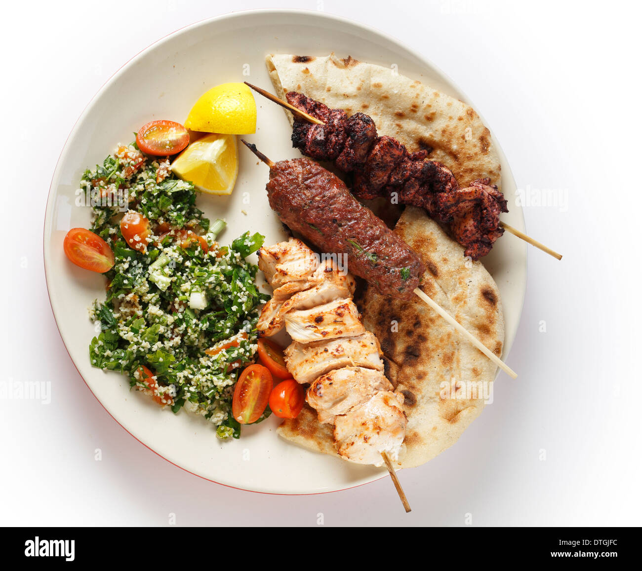 Plate turkish mixed grill chicken Banque de photographies et d’images à ...