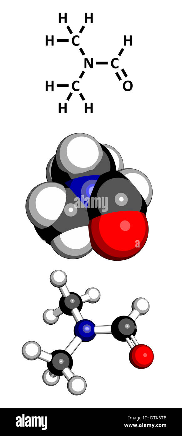 Dimethylformamide dmf molecule chemical structure Banque de ...