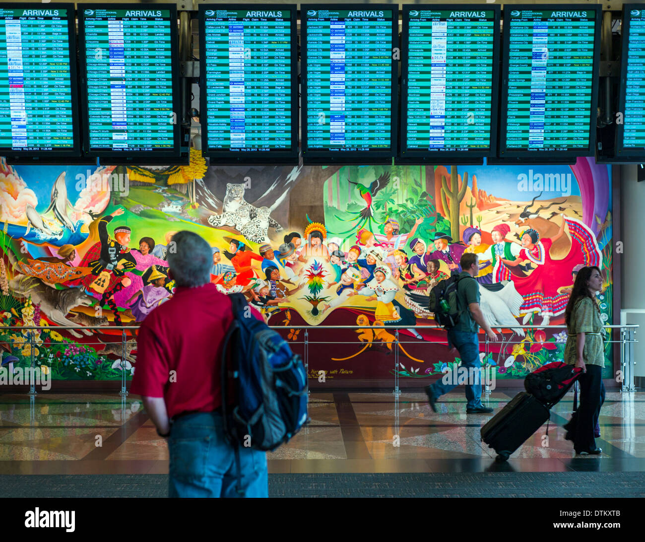 Denver international airport mural Banque de photographies et d’images ...