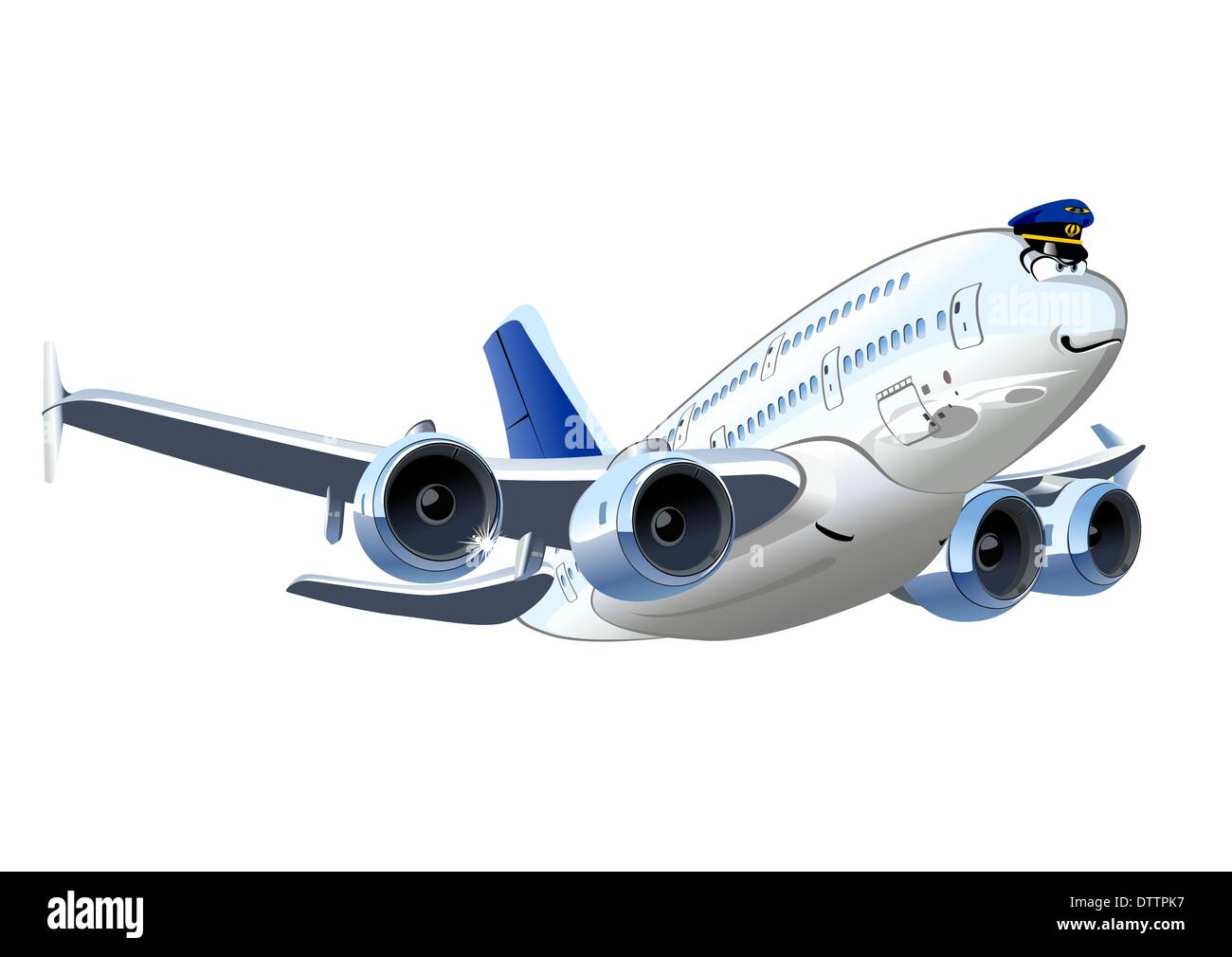Avion de dessin animé Banque d'images détourées - Alamy