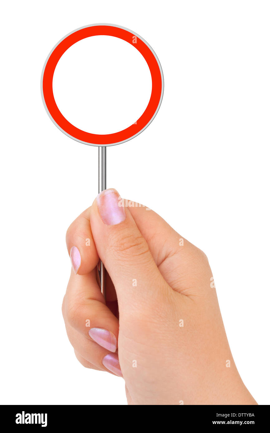 Panneau de signalisation de cercle rouge Banque de photographies et d ...