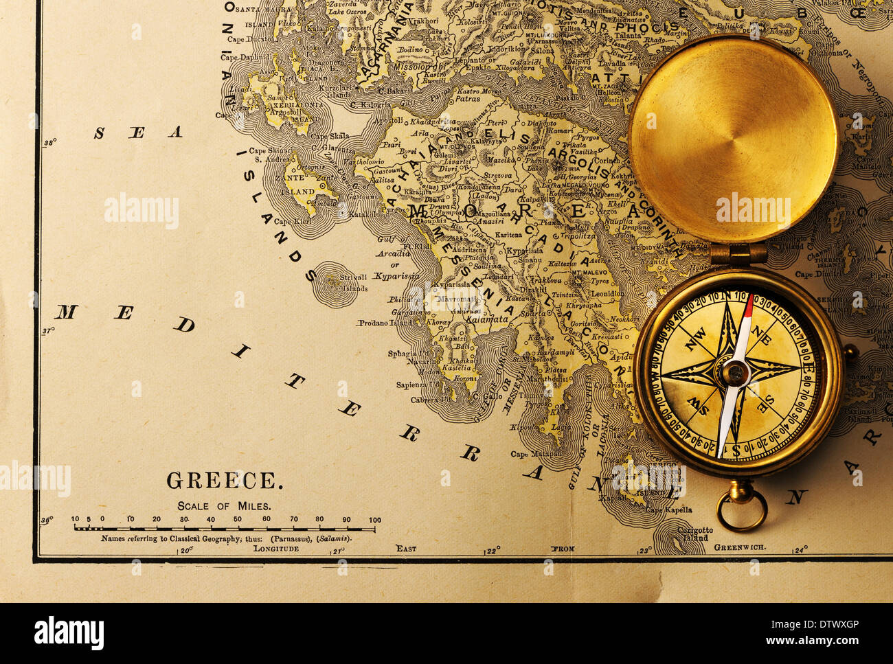 Ancient greece map Banque de photographies et d’images à haute ...