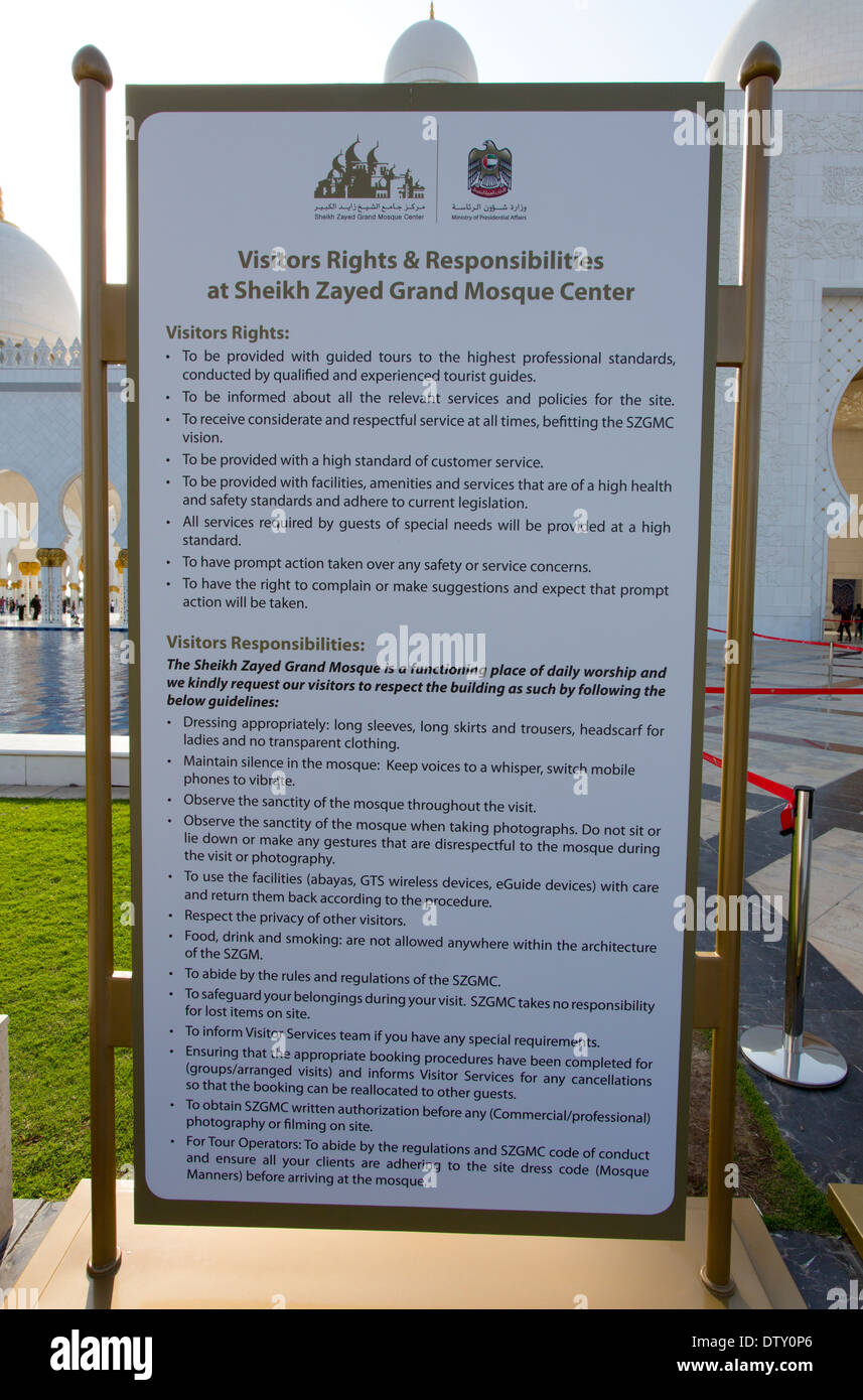 Mosque rules Banque de photographies et d’images à haute résolution - Alamy