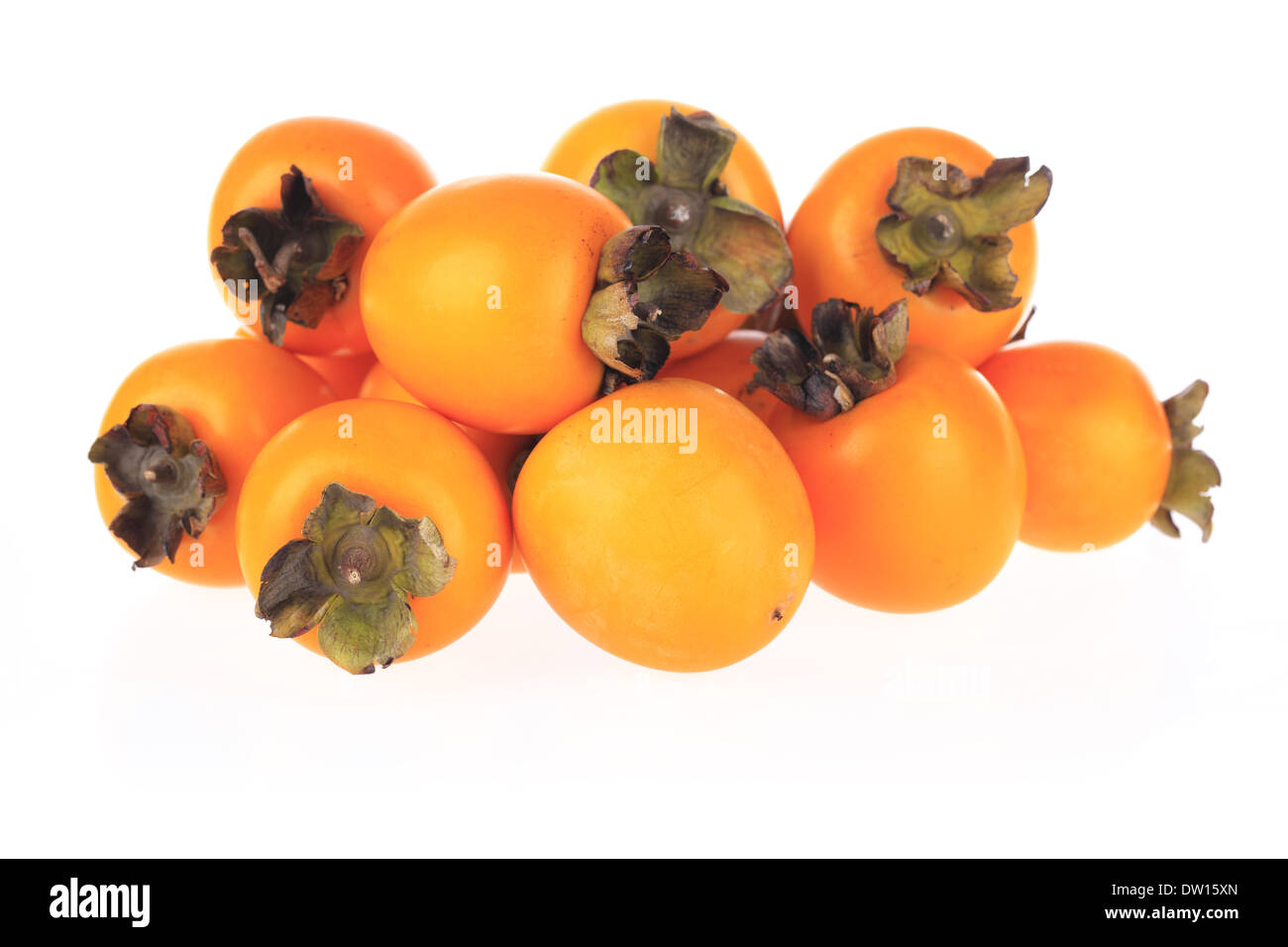 Kaki ou kaki diospyros aux fruits de kaki Banque de photographies et d ...