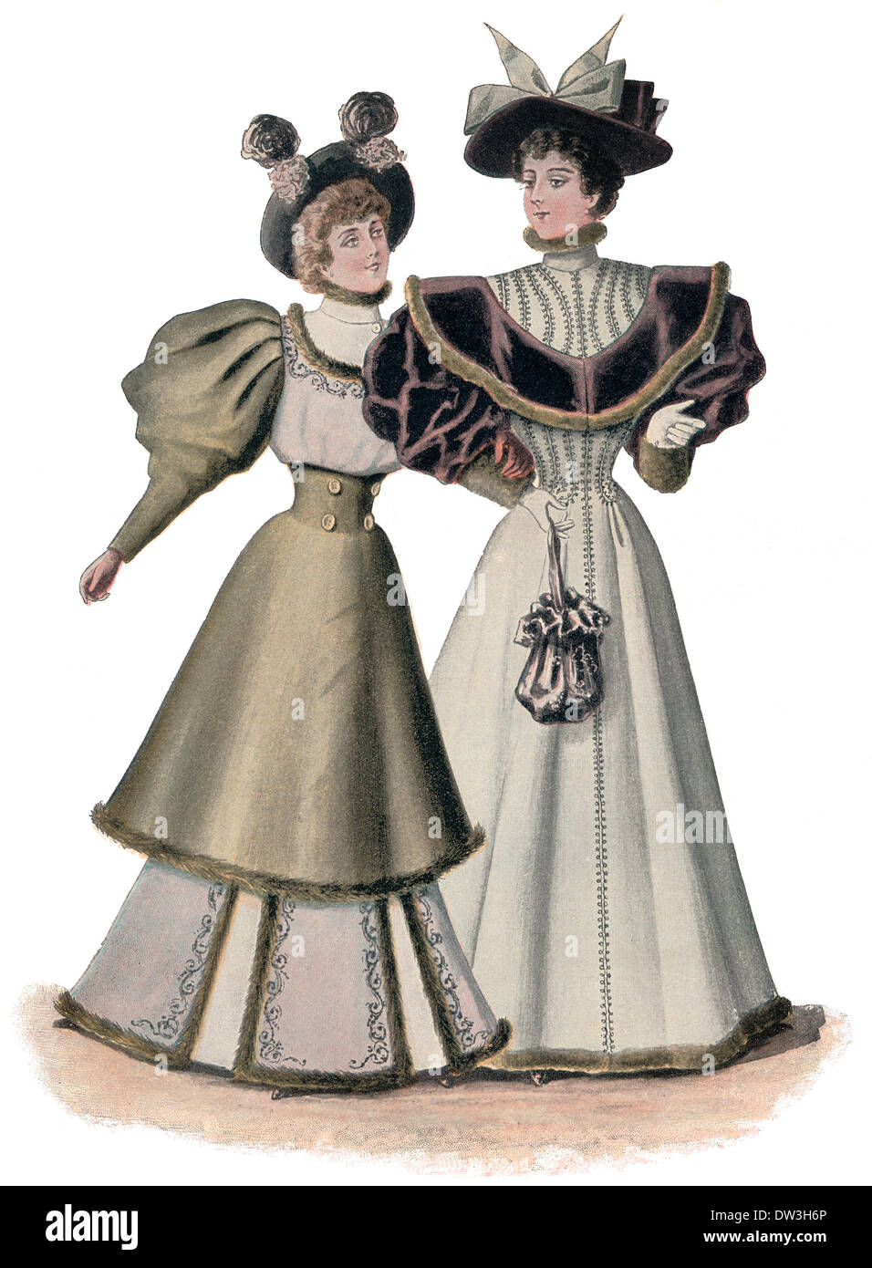 Mode femme française 19ème siècle Banque de photographies et d’images à ...