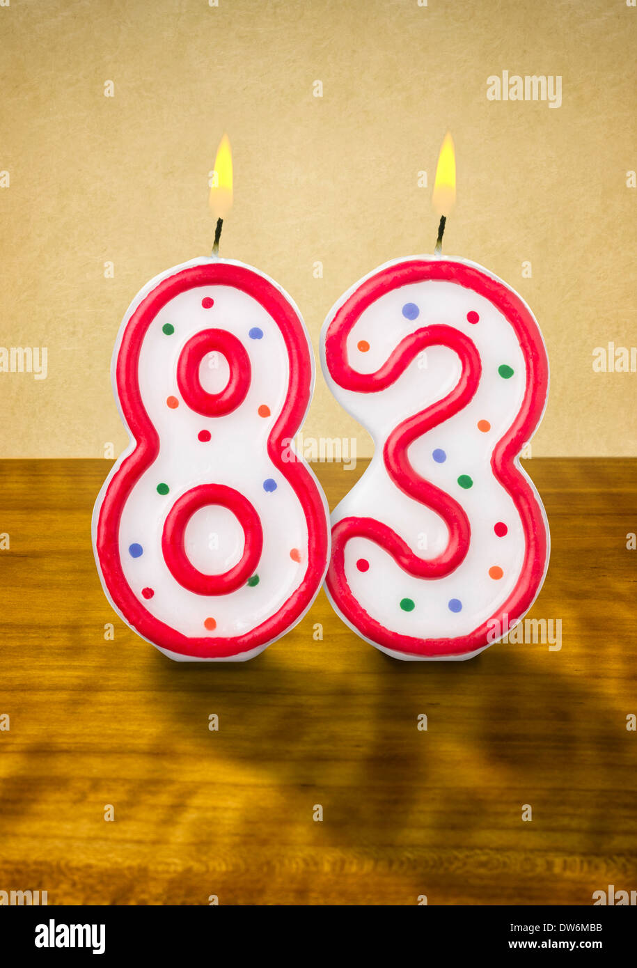 Happy birthday eighty three 83 Banque de photographies et d’images à ...