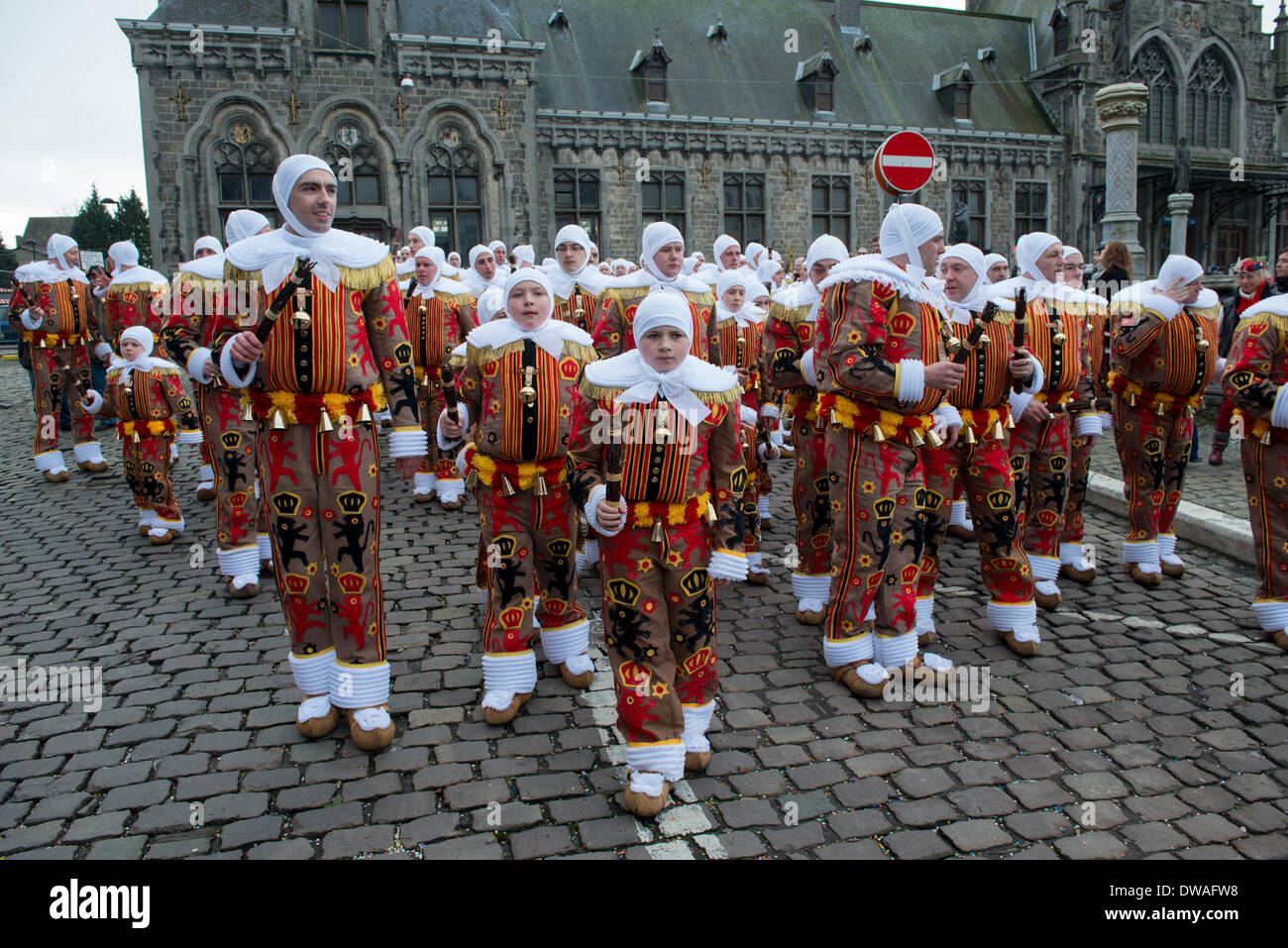 Belgique, Binche. Carnaval traditionnel appelé Gilles à l caractères ...