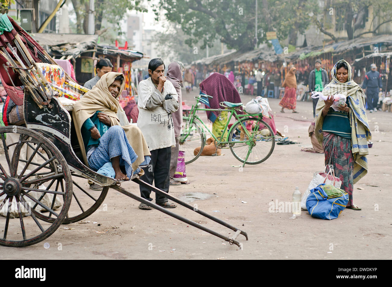 Kolkata hand pulled rickshaw india Banque de photographies et d’images ...