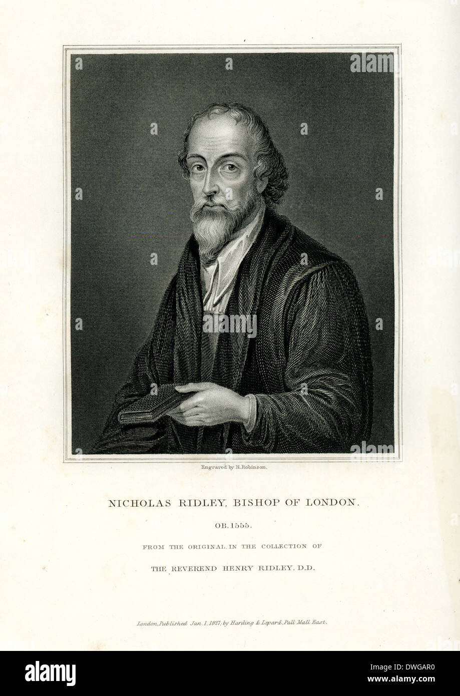 Portrait de nicholas ridley Banque de photographies et d’images à haute ...