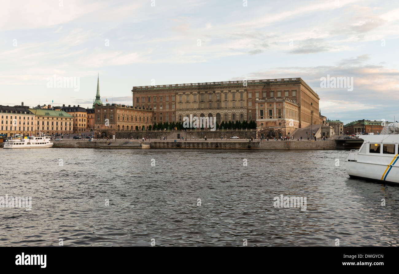 Le Palais Royal, à Gamla Stan, la vieille ville de Stockholm, Suède ...