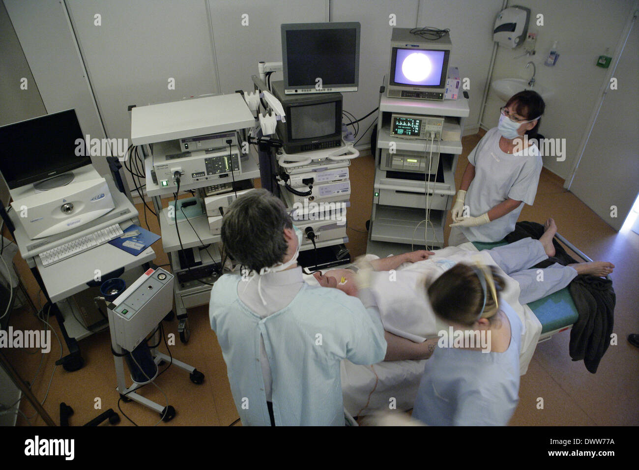 Bronchial endoscopy Banque de photographies et d’images à haute ...