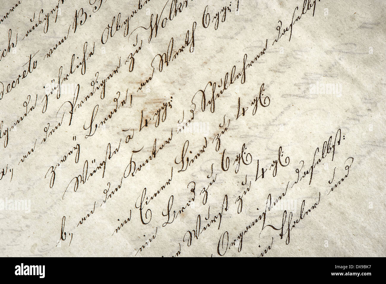 Calligraphie antique Banque de photographies et d’images à haute ...